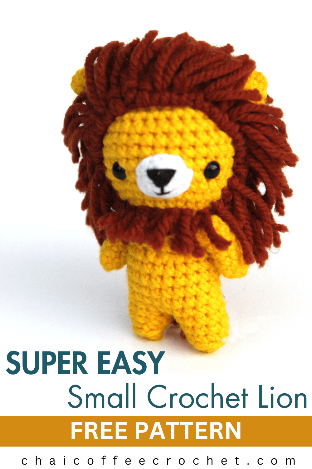 Small Crochet Lion Free Pattern - Kozu Palm Pets