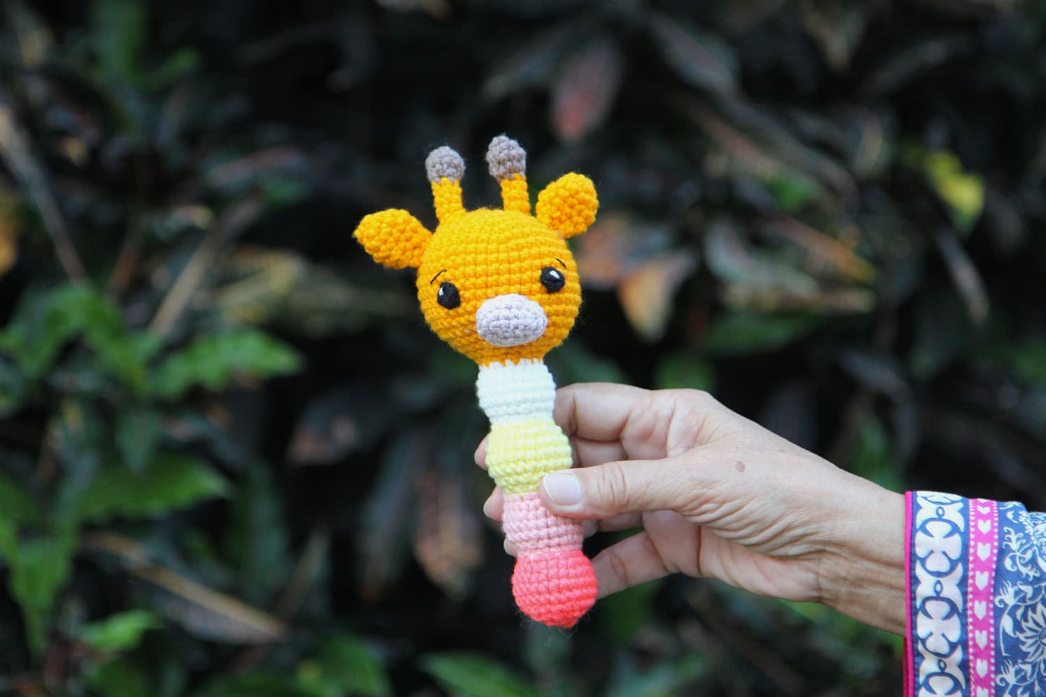 Giraffe Crochet Rattle (Free Pattern)